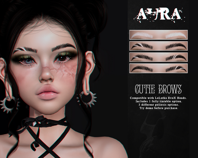 Second Life Marketplace Aura Cutie Brows [evox]